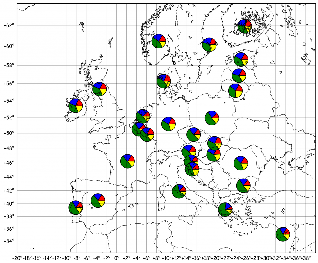 Matplotlib Basemap tutorial 06: Real Case pie charts – Géophysique.be Matplotlib Basemap tutorial 06: Real Case pie charts – Géophysique.be
